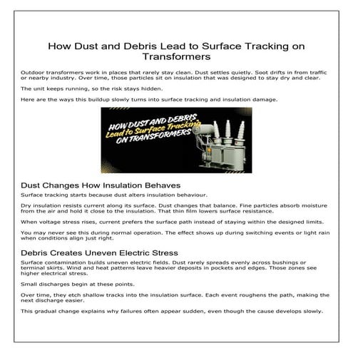 How Dust and Debris Lead to Surface Tracking on Transformers.pdf