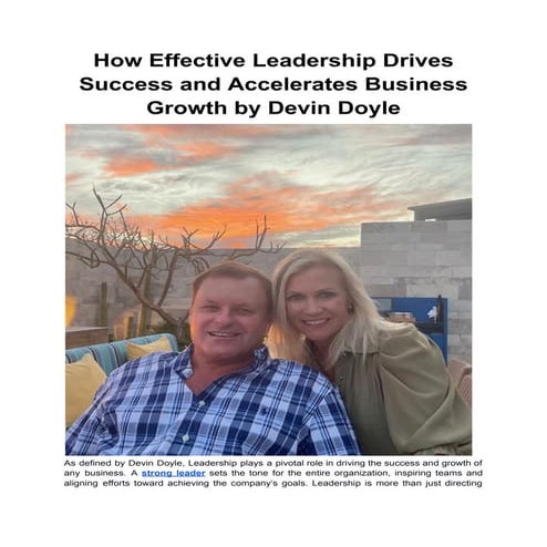 How Effective Leadership Drives Success and Accelerates Business Growth ...