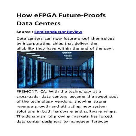 How E Fpga Future Proofs Data Centers Pdf 