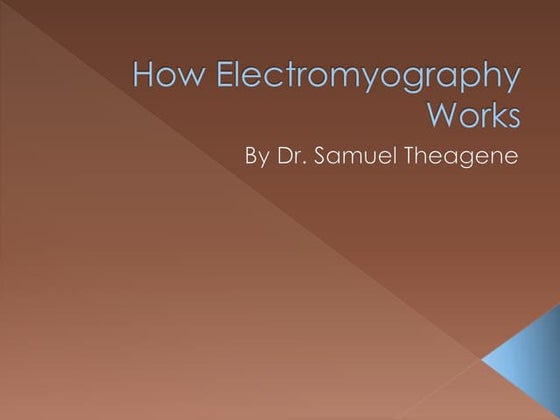 Electromyography | PDF