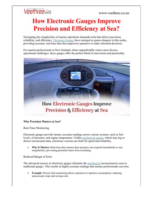 How Marine Gauges Enhance Safety and Efficiency | PPT