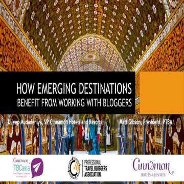 How Emerging Destinations Benefit From Working With Travel Bloggers | PPT