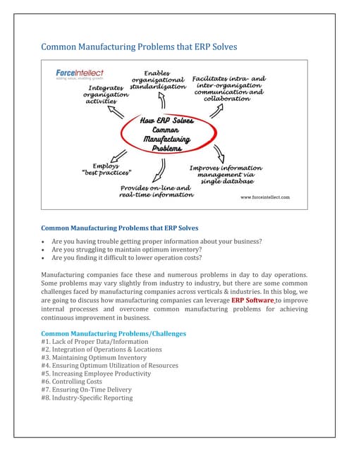 ERP for Chemical Industry | PPT