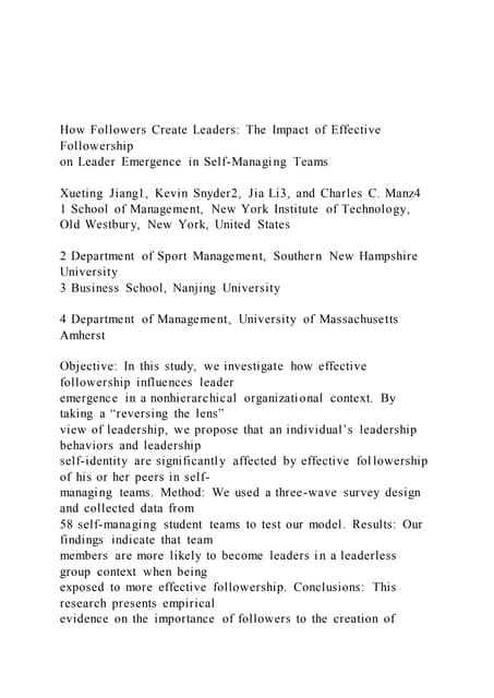 Distributed Leadership | PPT