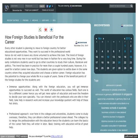 How foreign studies is beneficial for the career | PPT