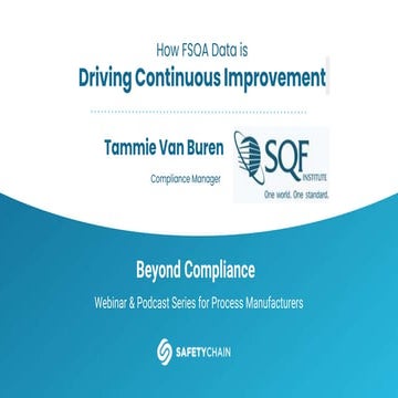 How FSQA Data is Driving Continuous Improvement | PPTX