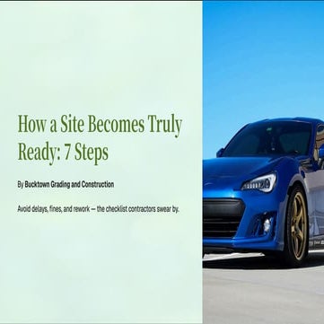 7-Step Site Readiness Checklist | Georgia State Contractors Guide | PDF