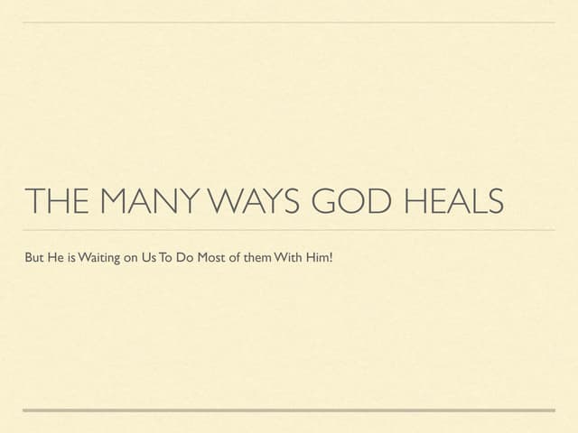 Salvation and Healing in Christ | PPTX