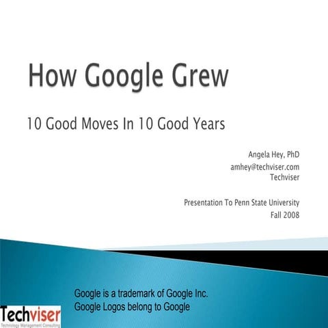 Google Presentation from 2004 | PPT