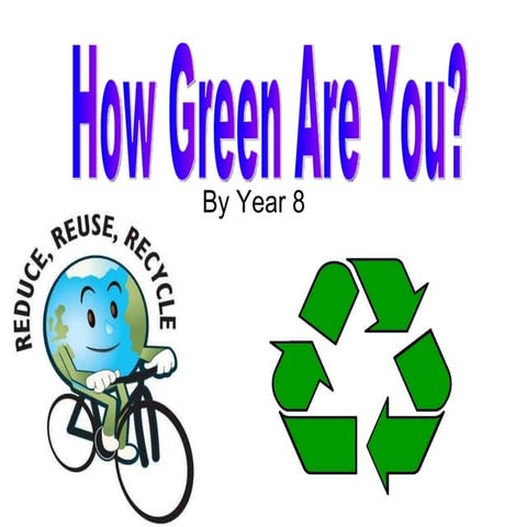 How Green Are You1 | PPT