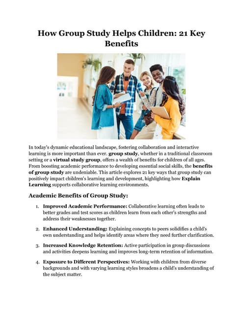 Explain Learning presentations