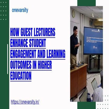 How Guest Lecturers Enhance Student Engagement and Learning Outcomes in ...