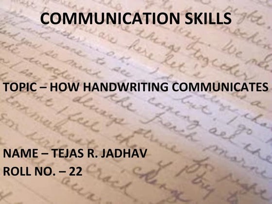 Bc graphology (handwriting) | PPTX | Drawing and Sketching | Arts and ...