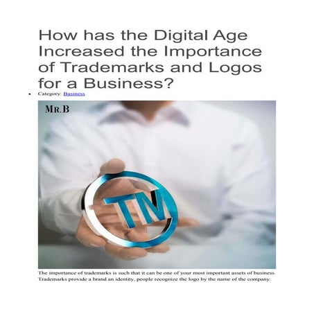 How has the Digital Age Increased the Importance of Trademarks and ...
