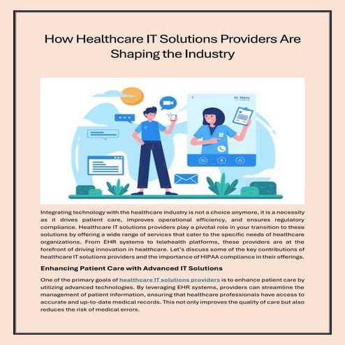 How Healthcare IT Solutions Providers Are Shaping the Industry.pdf