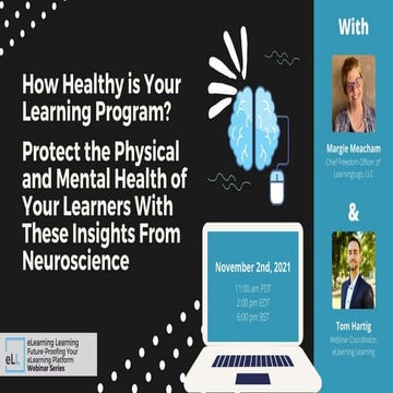 How Healthy is Your Learning Program? Protect the Physical and Mental ...