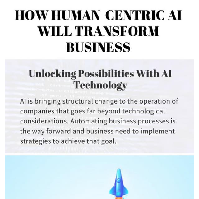 HOW HUMAN-CENTRIC AI WILL TRANSFORM BUSINESS | PDF