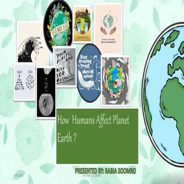 HOW HUMANS AFFECT PLANET EARTH.pptx