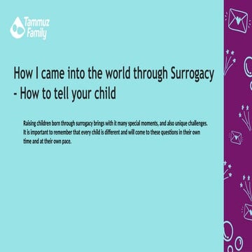 How I came into the world through Surrogacy – How to tell your child.pptx
