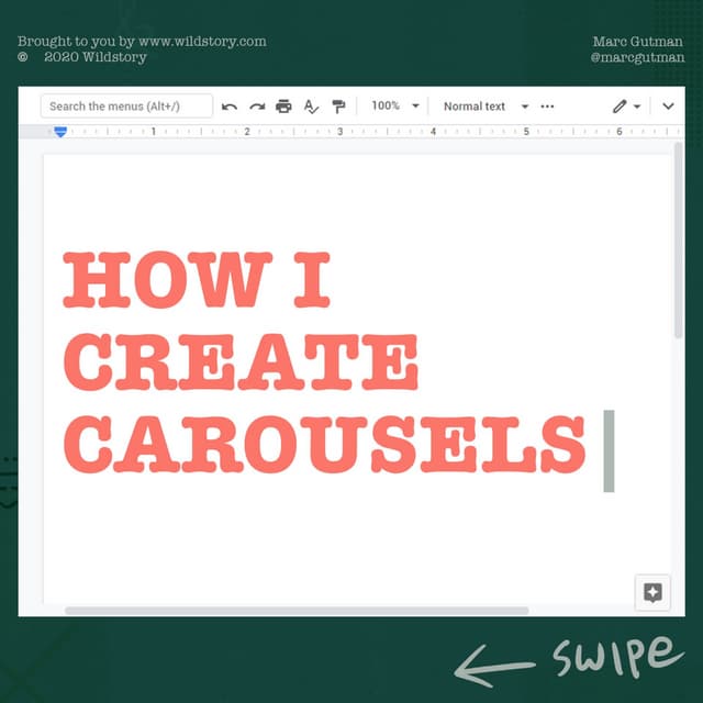 How I Create Carousels | PDF