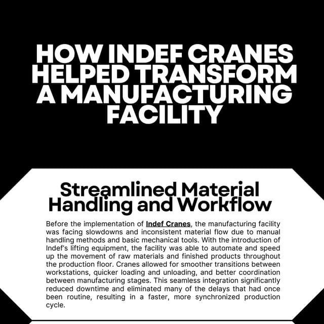 How Indef Cranes Helped Transform a Manufacturing Facility.pdf