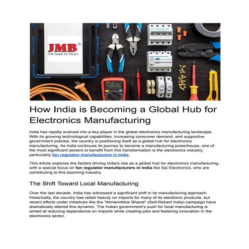 How India is Becoming a Global Hub for Electronics Manufacturing.pdf