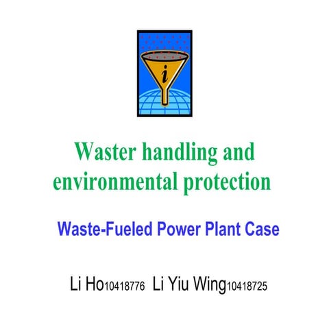 Waste handling and environmental protection | PPT