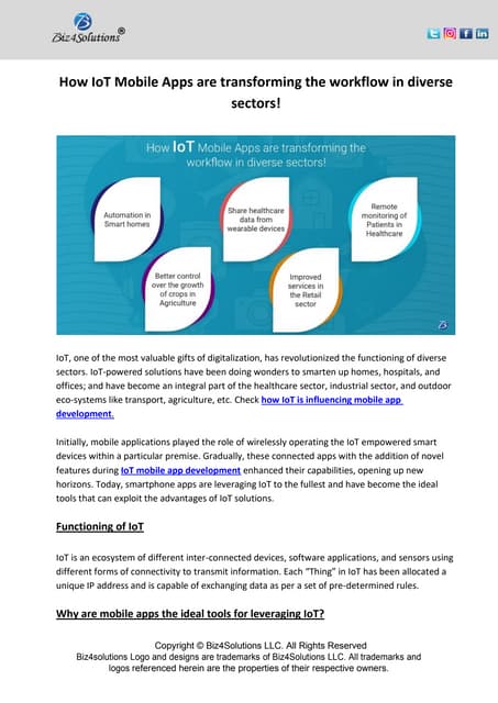 Iot in healthcare | PPT