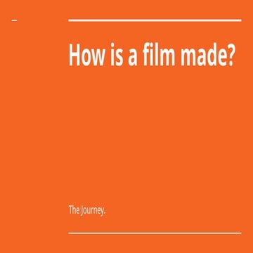How is a film made?.pptxcjcjjcjjchchvhgvg | PPTX