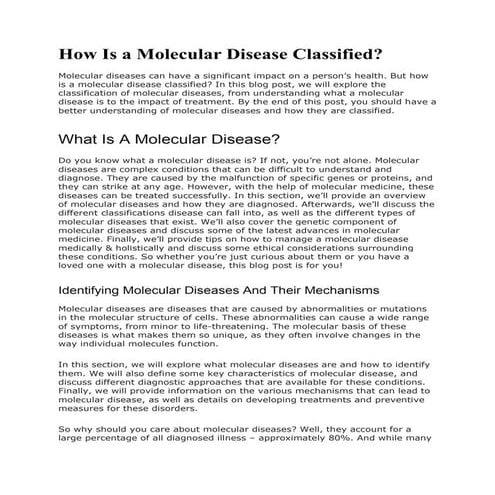 How Is a Molecular Disease Classified.pdf