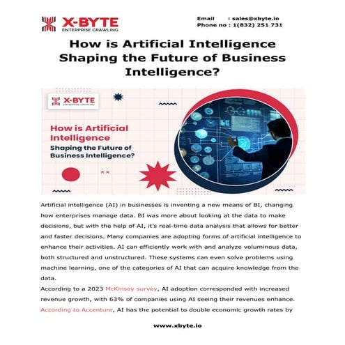 How is Artificial Intelligence Shaping the Future of Business Intelligence? | PDF