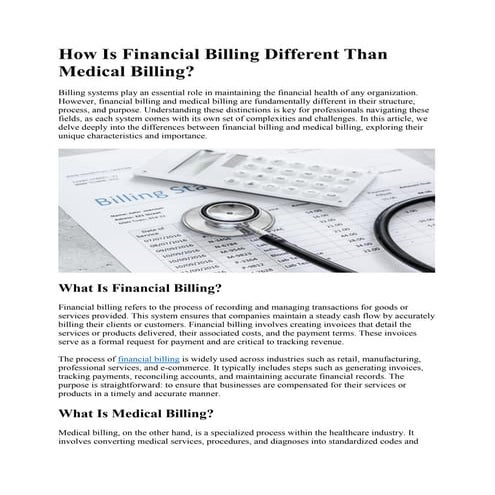 How is financial billing different than medical billing.pdf