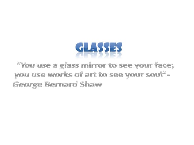 Glasses structures, properties and applications | PPT | Chemistry | Science