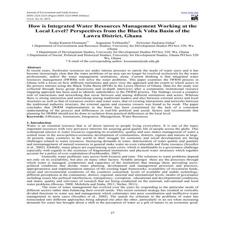 How is integrated water resources management working at the local level ...