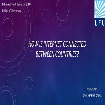 How is internet connected between continents | PPTX