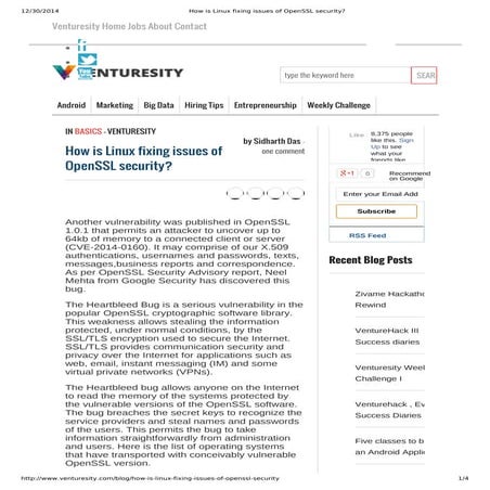 How Is Linux Fixing Issues Of Open Ssl Security Pdf