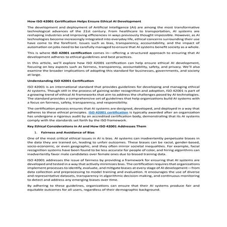 How ISO 42001 Certification Helps Ensure Ethical AI Developmentt.pdf
