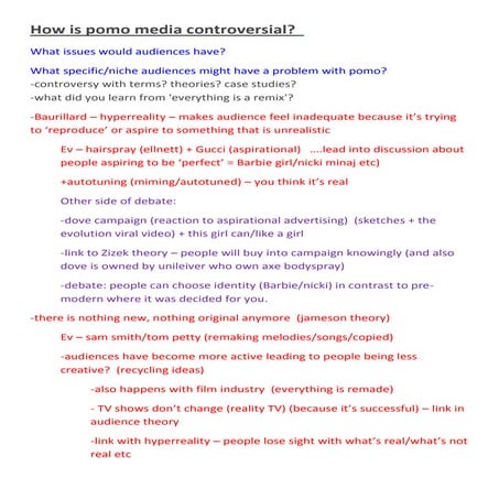 How is pomo media controversial | PDF