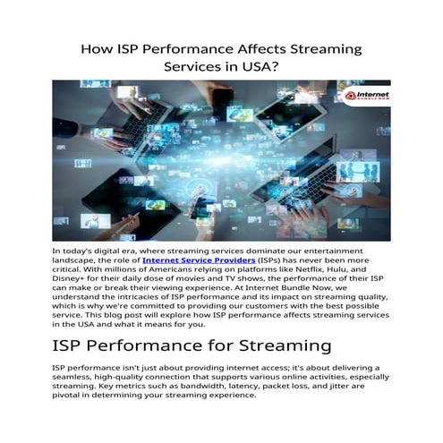 How ISP Performance Affects Streaming Services in USA.docx