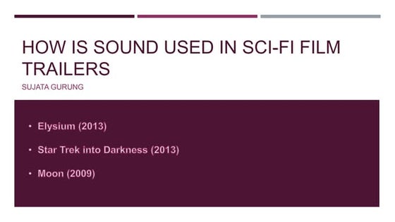 The Generic conventions of Sci-fi films | PPTX | Science Fiction | Genres
