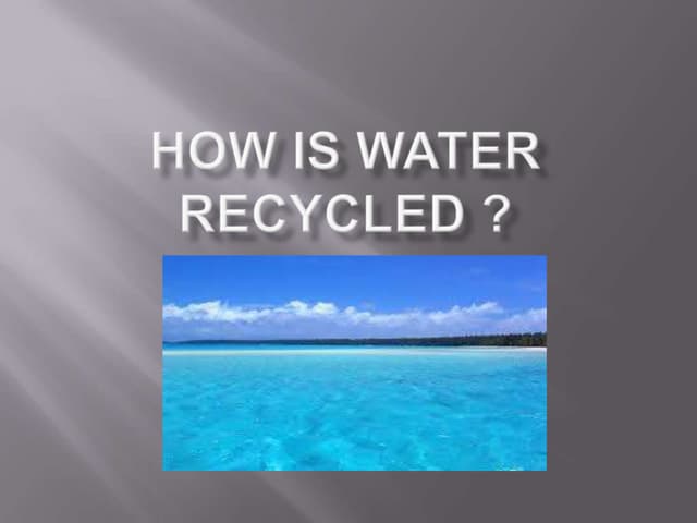WATER CYCLE | PPTX