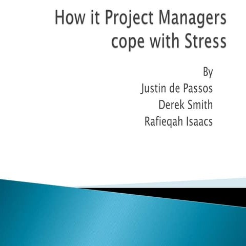 How it project managers cope with stress | PPTX