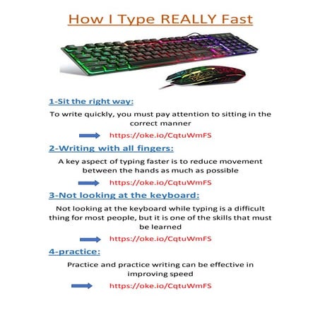 How i type really fast | DOCX