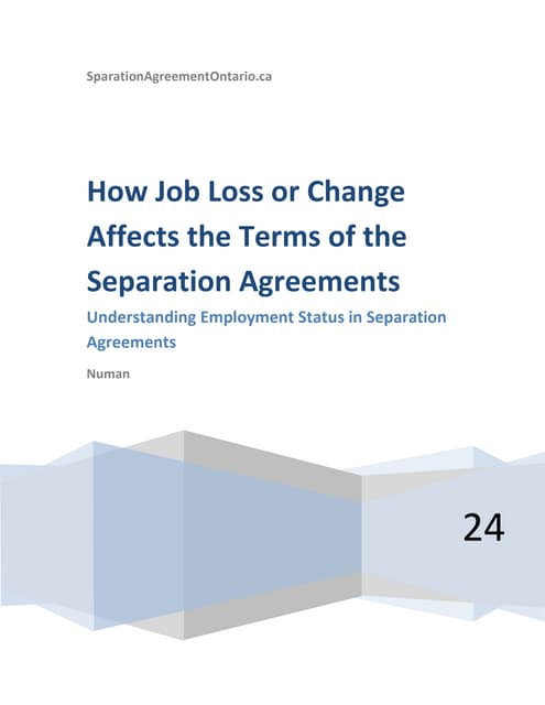 Impact of New Relationships on Separation Agreements | PDF