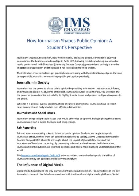 Exploring Media Evolution at BJMC Colleges | PPT