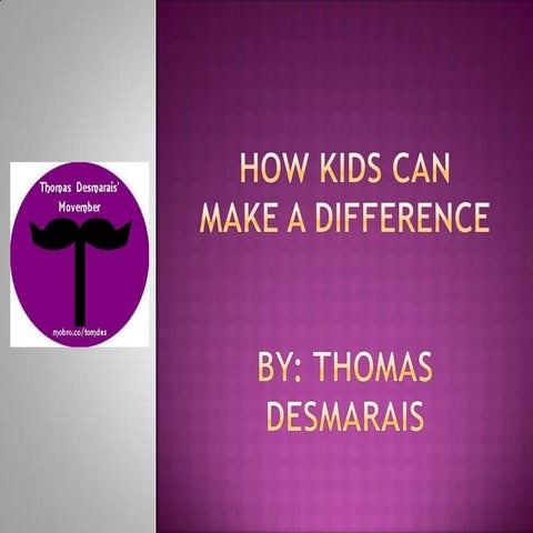 How kids can make a difference | PPTX