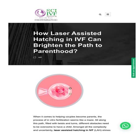 How Laser Assisted Hatching in IVF Can Brighten the Path to Parenthood? | PDF | Pregnancy ...