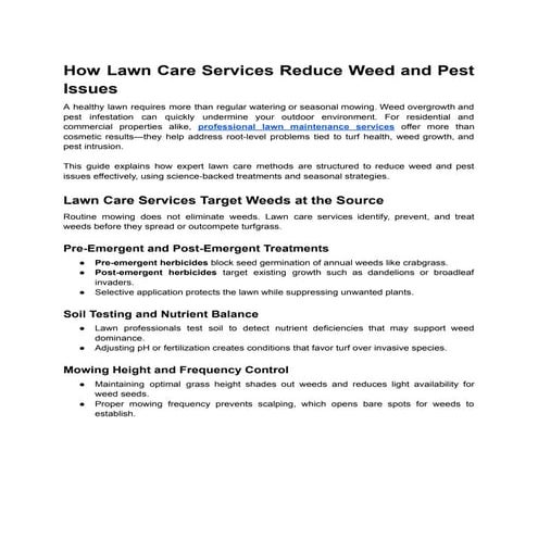 How Lawn Care Services Reduce Weed and Pest Issues.pdf