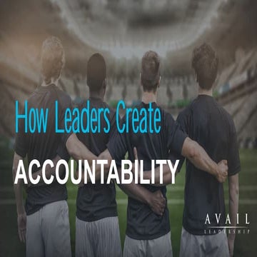 How Leaders Create Accountability Webinar | PDF