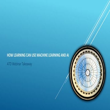 How learning can use machine learning and ai | PPTX